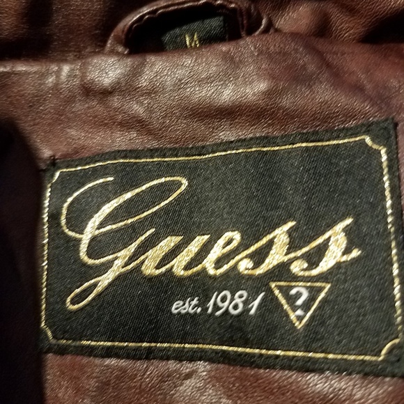 Guess Est. 1981 | Jackets & Coats | Vgt 8sguess Est 982 Faux Leather ...